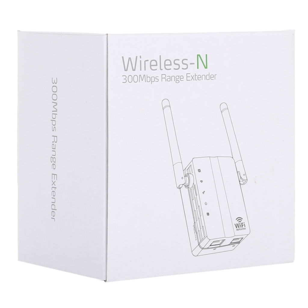 300Mbps Wireless-N Range Extender WiFi Repeater Signal Booster Network ...