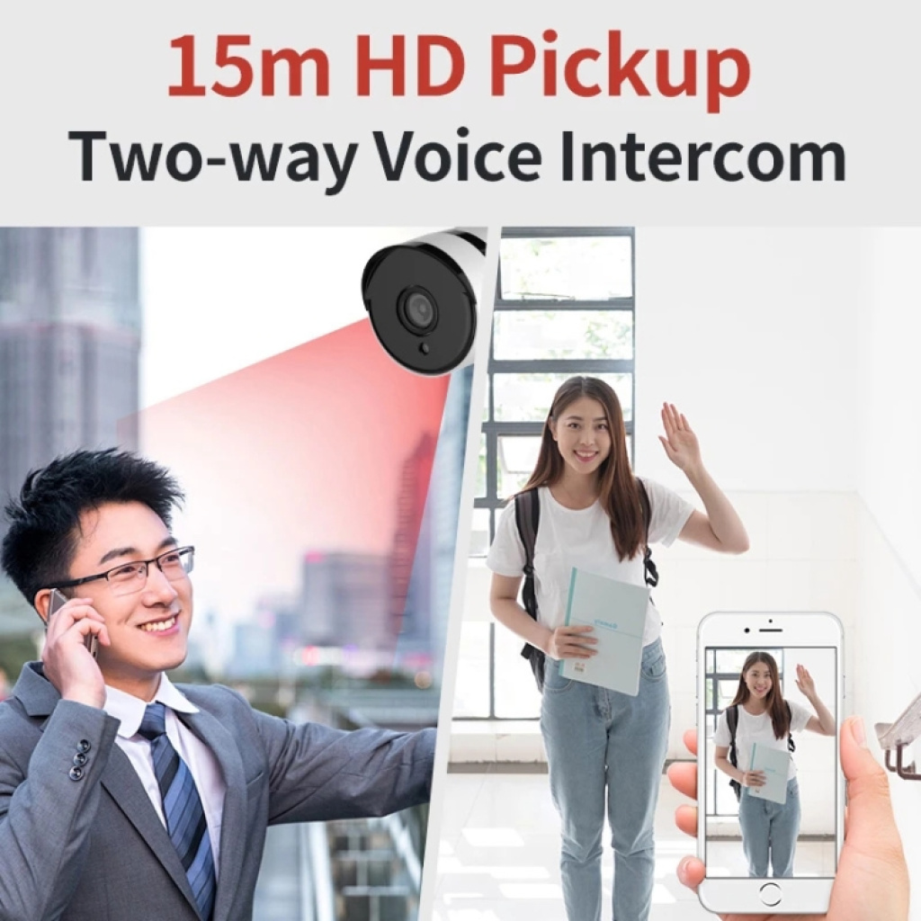 Övervakningskit - 4st kameror med skärm, 5.0MP - SafetySweden.com